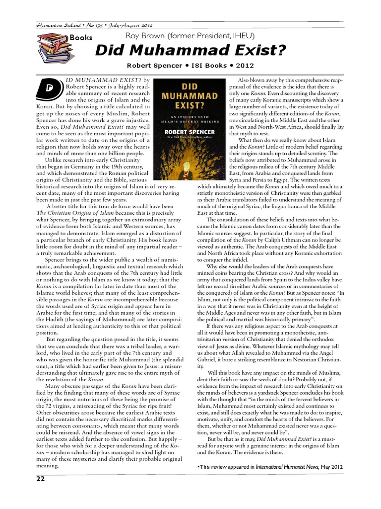 Did Muhammad Exist | PDF | Quran | Islam