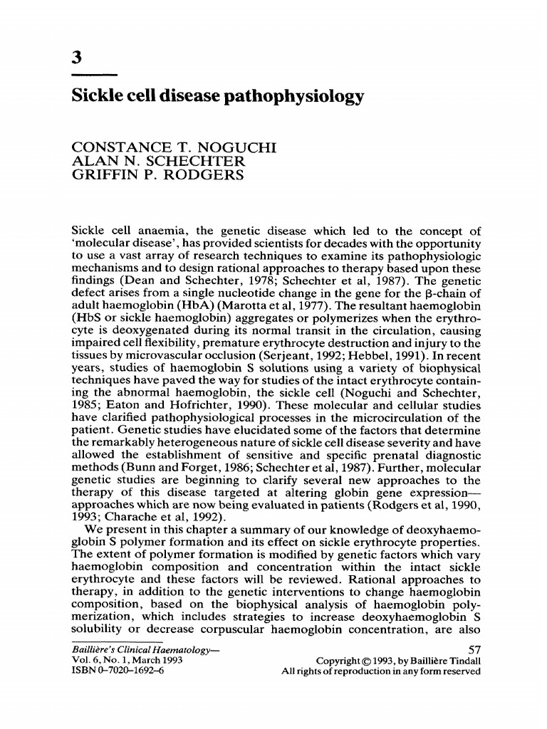 Sickle Cell Disease Pathophysiology Download Free Pdf Sickle Cell