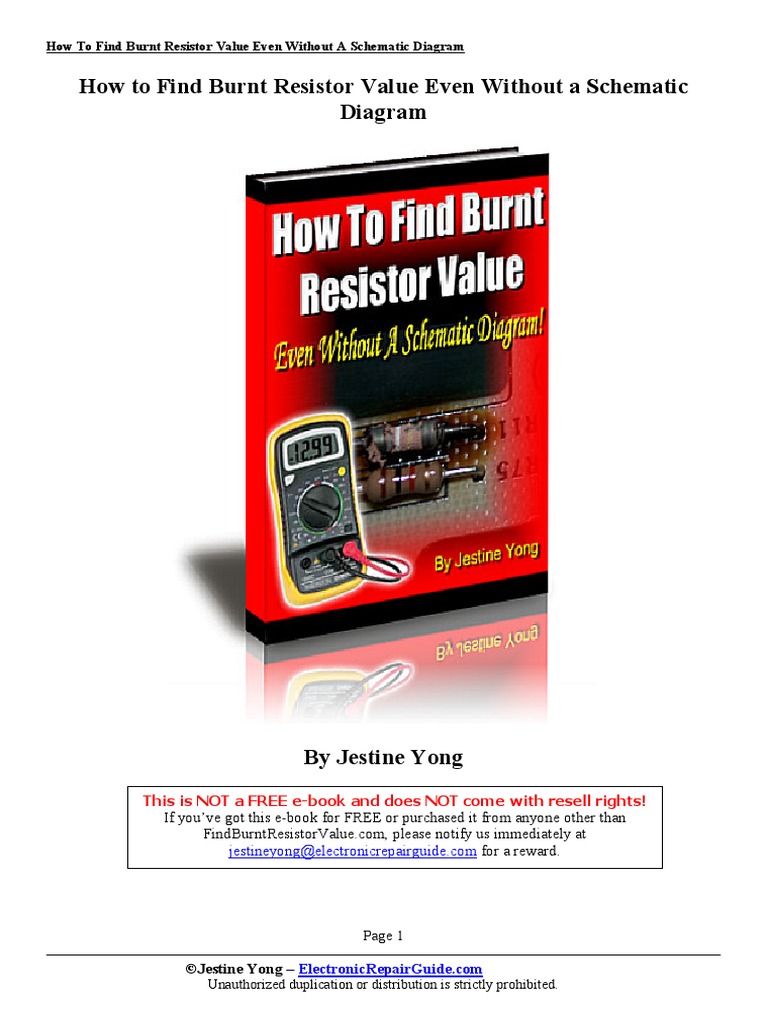 Find Burnt Resistor | PDF | Resistor | Series And Parallel Circuits