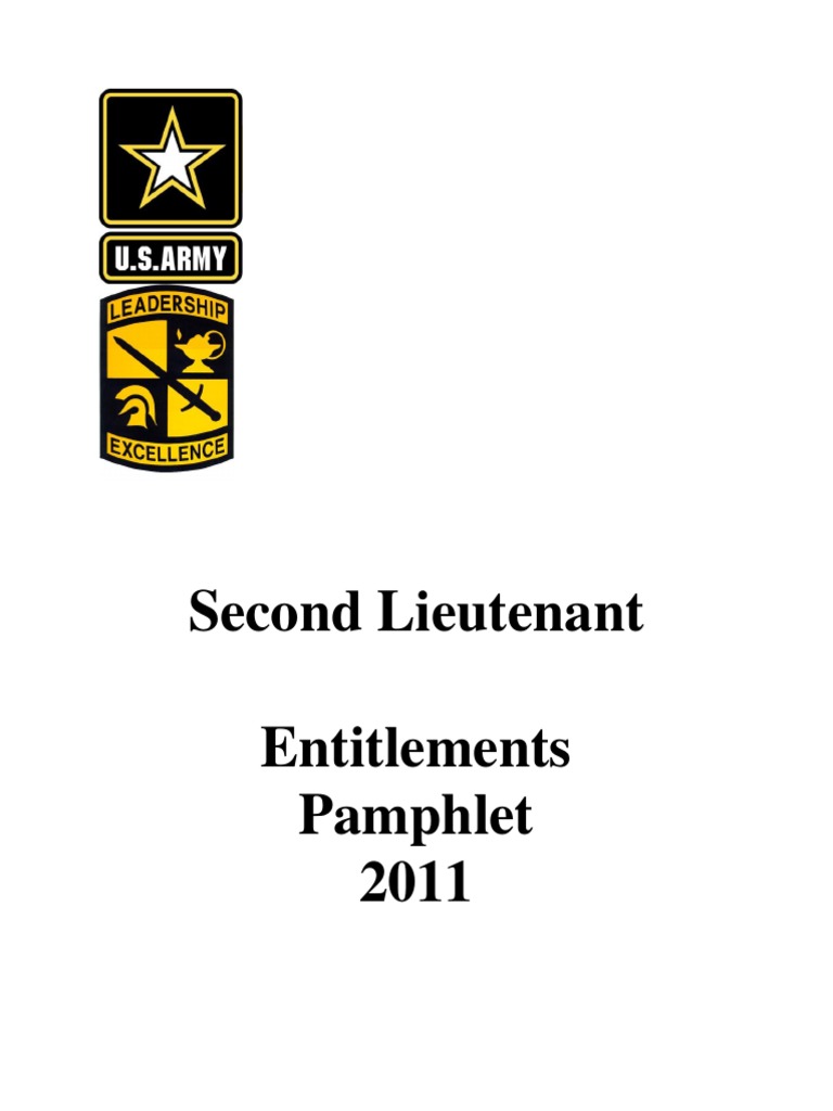 Military Members: 2LT Entitlements Packet 2011 | PDF | Federal ...