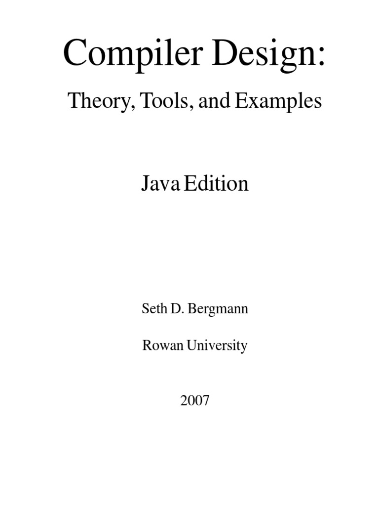 Compiler Java | PDF | Compiler | Parsing