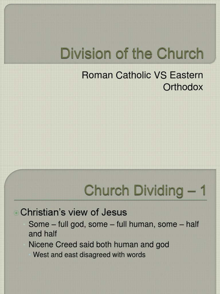 Division of The Church | PDF