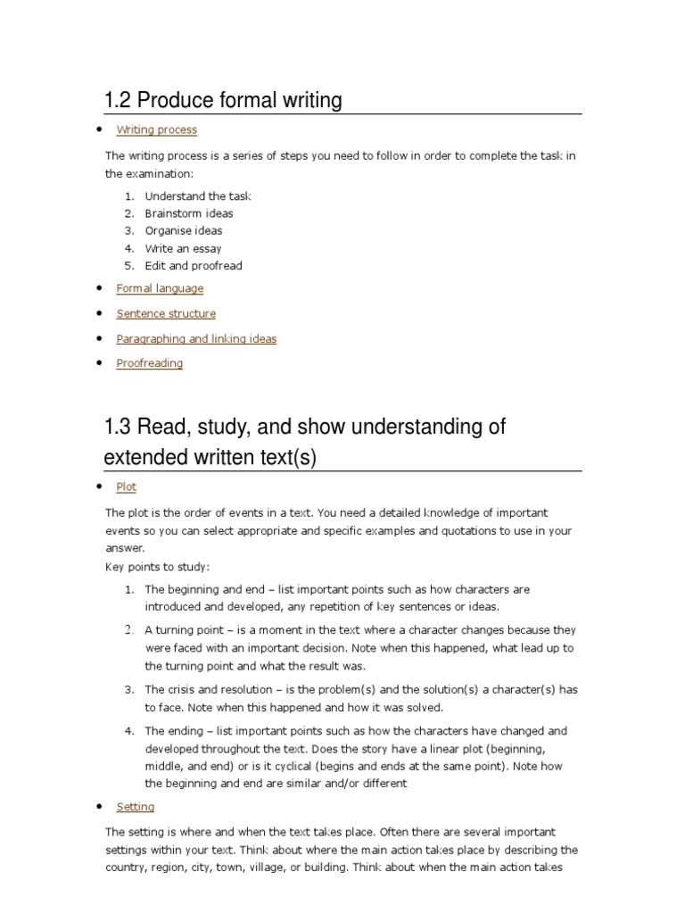 1.2 Produce Formal Writing | PDF | Feeling | Behavioural Sciences