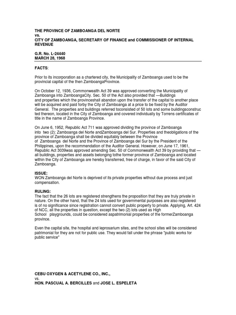 Property Case Digests | PDF | Lease | Judgment (Law)