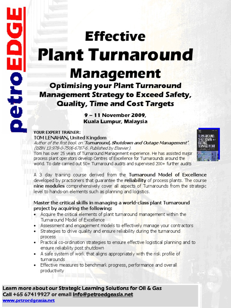 Turnaround | PDF | Payments | Reliability Engineering