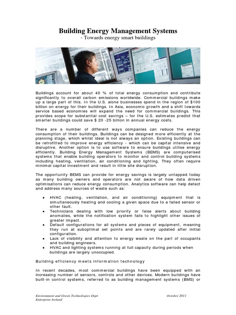 Building Energy Management Systems: - Towards Energy Smart Buildings ...