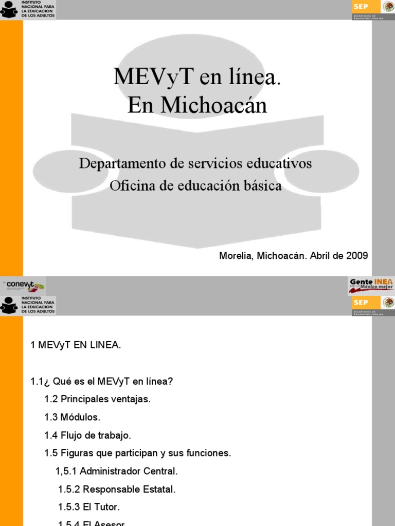 PRESENTACION MEVyT | PDF | Moodle | Contraseña
