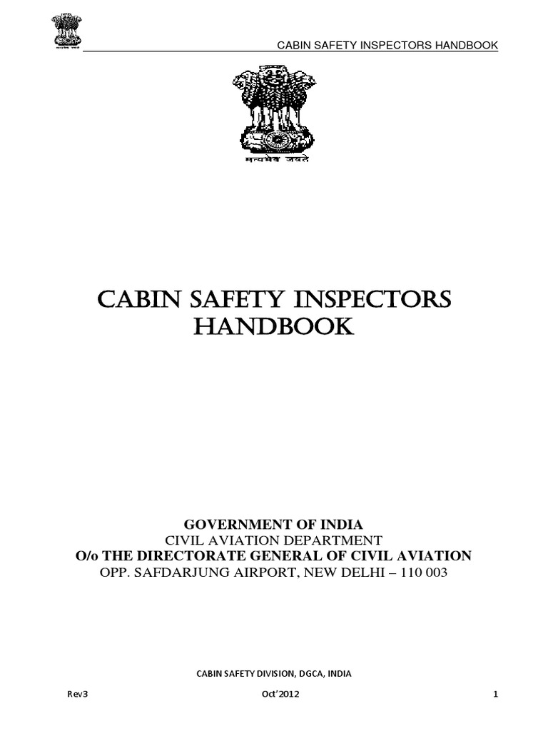 Cabin Safety Inspector Handbook | PDF | Flight Attendant | Safety