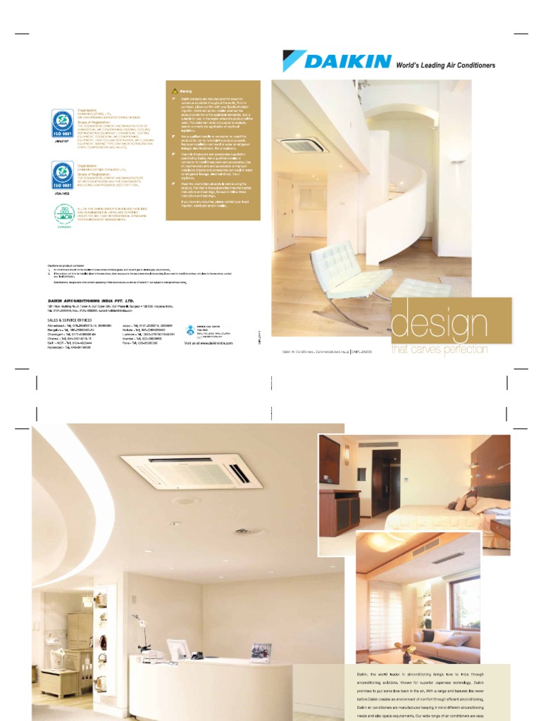 Daikin 1 | PDF | Air Conditioning | Duct (Flow)