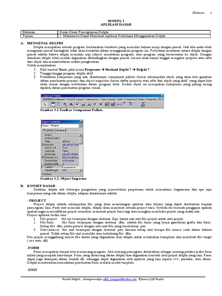 Modul Latihan Delphi | PDF