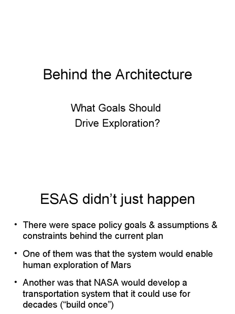 Goals and Constraints in Space Exploration | PDF | Technology & Engineering