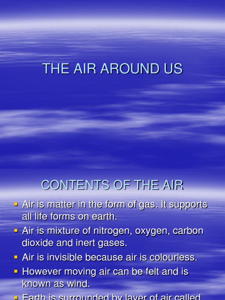 1 - Contents of The Air | PDF | Atmosphere Of Earth | Water Vapor