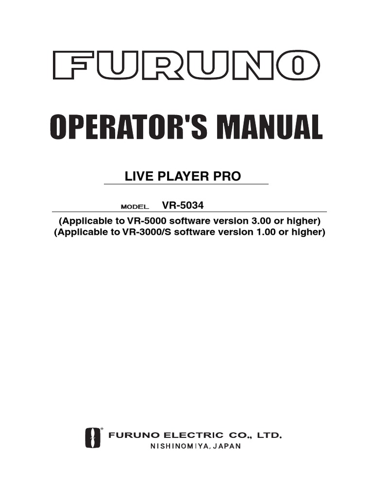 FURUNO Voyage Data Recorder | PDF | Parameter (Computer Programming ...