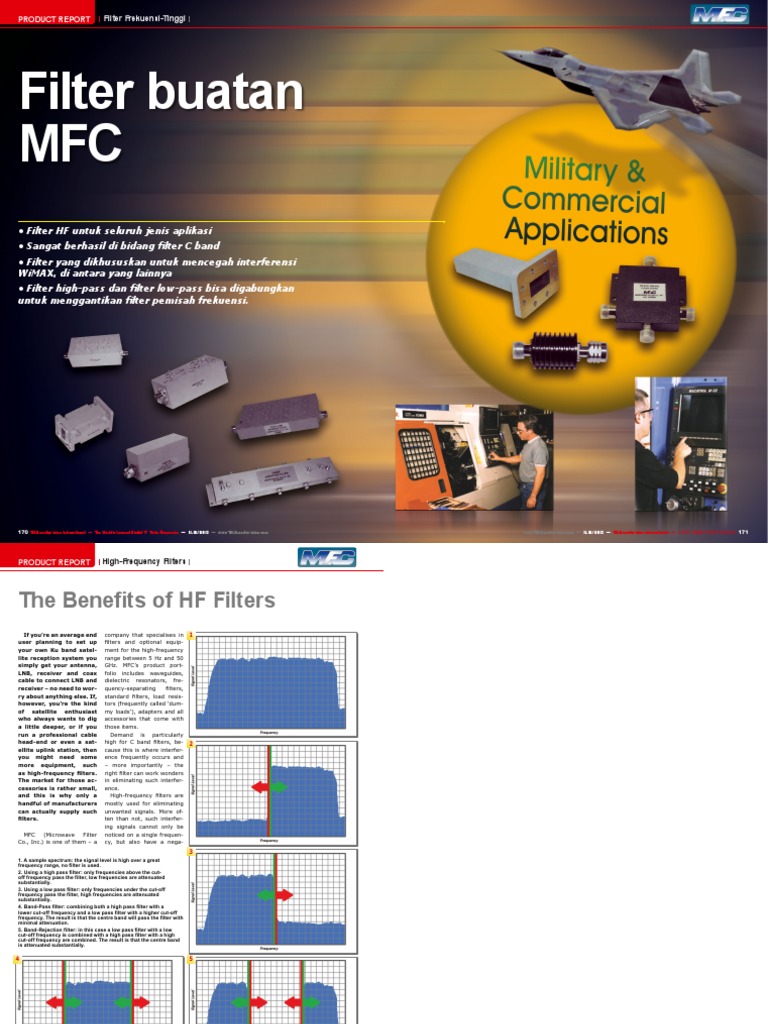 Filter Buatan MFC: Product Report Filter Frekuensi-Tinggi | PDF ...