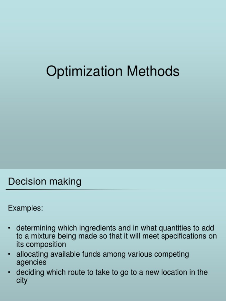 Process Optimization | PDF | Mathematical Optimization | Least Squares