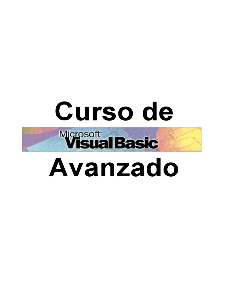 Curso de Visual Basic Avanzado | PDF | Software de Microsoft | Microsoft Visual Studio