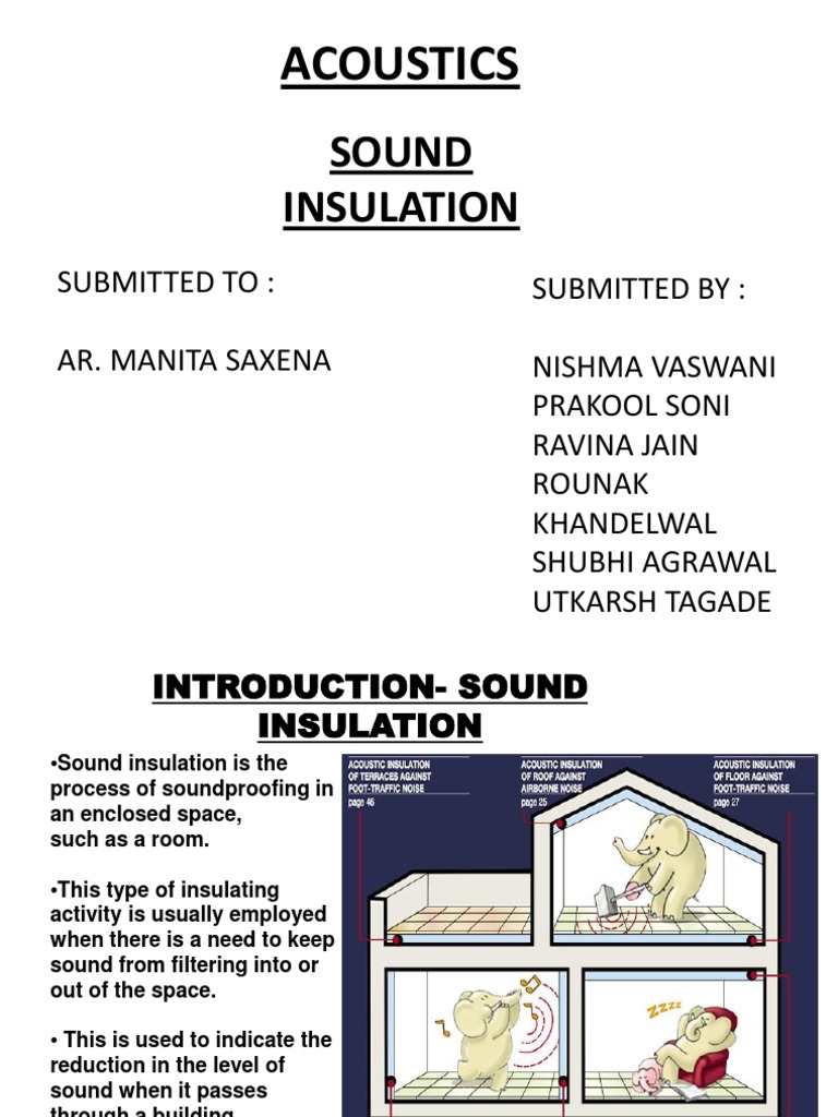 Sound Insulation | PDF | Fiberglass | Noise