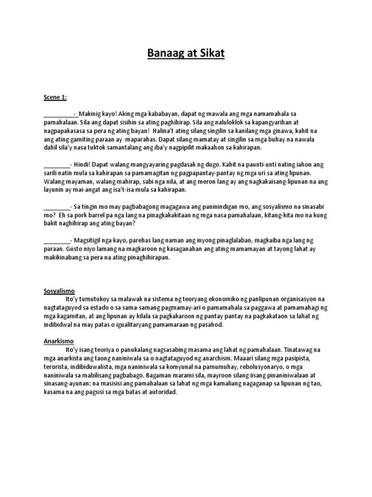 Banaag at Sikat | PDF