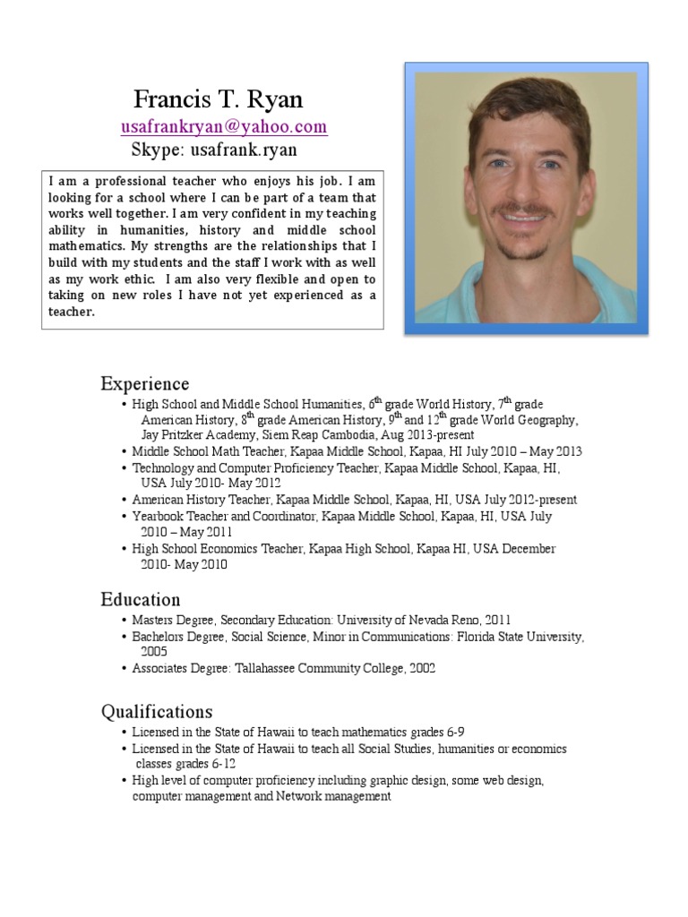Resume Frank | PDF