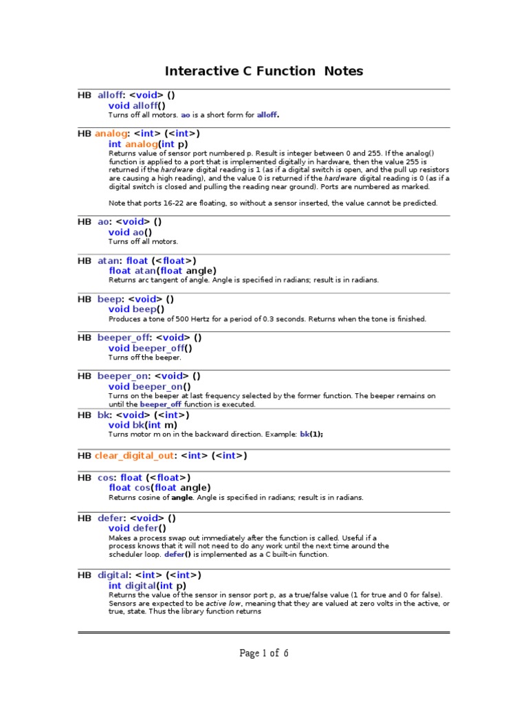 IC Function Notes | PDF | Integer (Computer Science) | Trigonometric ...