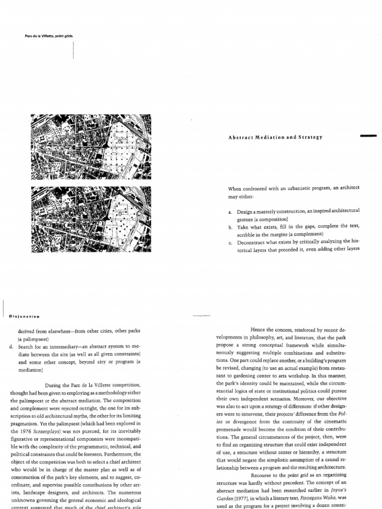 Tschumi - Abstract Mediation and Strategy. | PDF Tschumi - Abstract Mediation and Strategy. | PDF