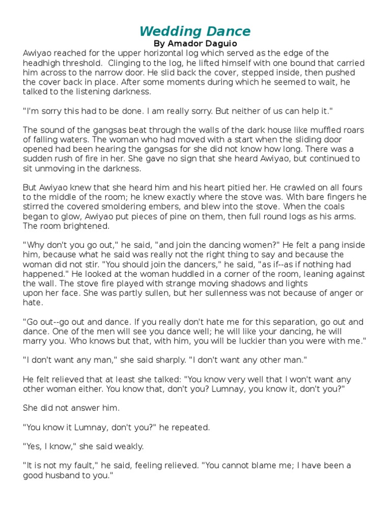 Wedding Dance | PDF | Leisure | Nature