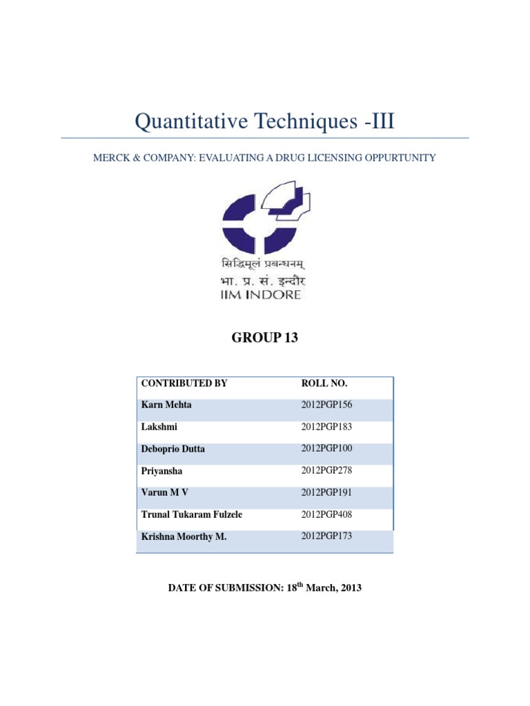 Merck and Company | PDF | Merck & Co. | Phases Of Clinical Research