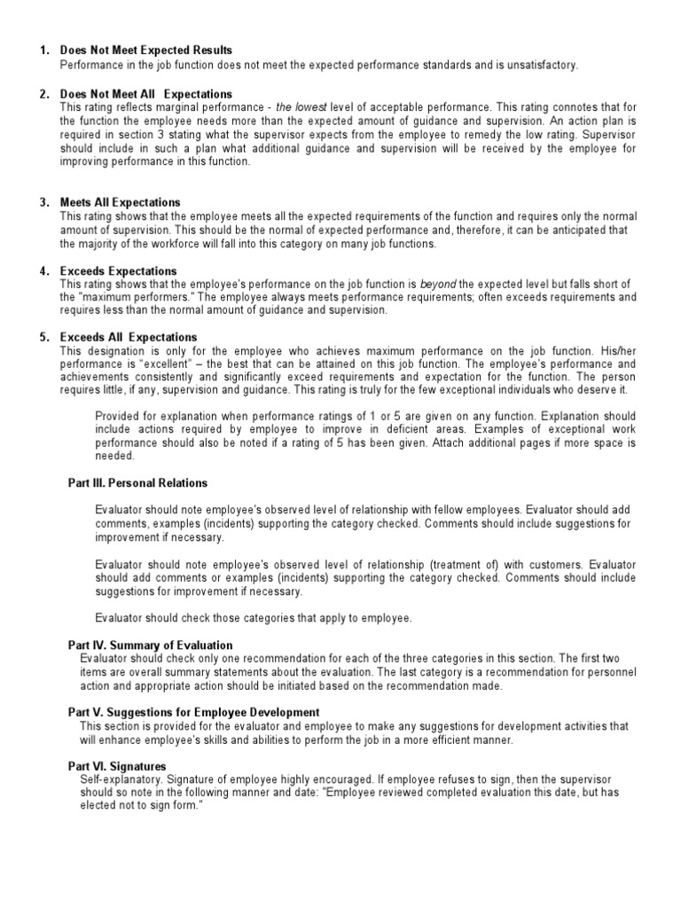 Performance Evaluation and Development Plan for Nursing Staff | PDF ...