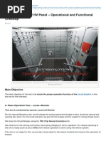 Electrical Panel Testing Procedures Guide | PDF | Relay | Switch