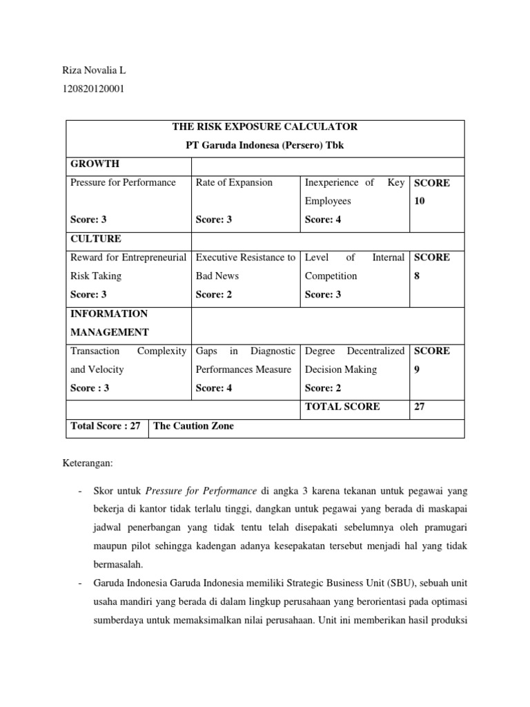 The Risk Exposure Calculator | PDF