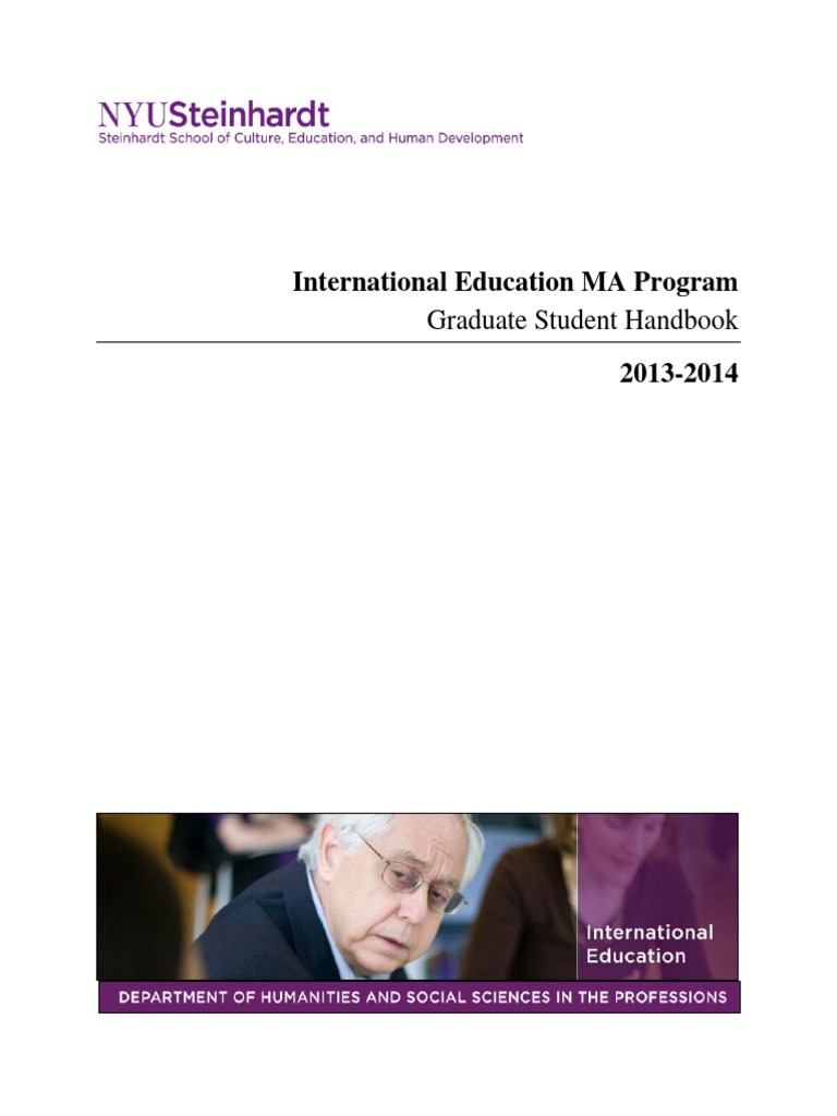 Nyu International Education Graduate Student Handbook | PDF ...