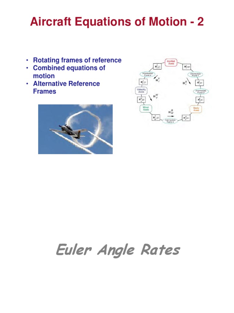 Aircraft Motion Equations Overview | PDF | Flight Dynamics (Fixed Wing ...