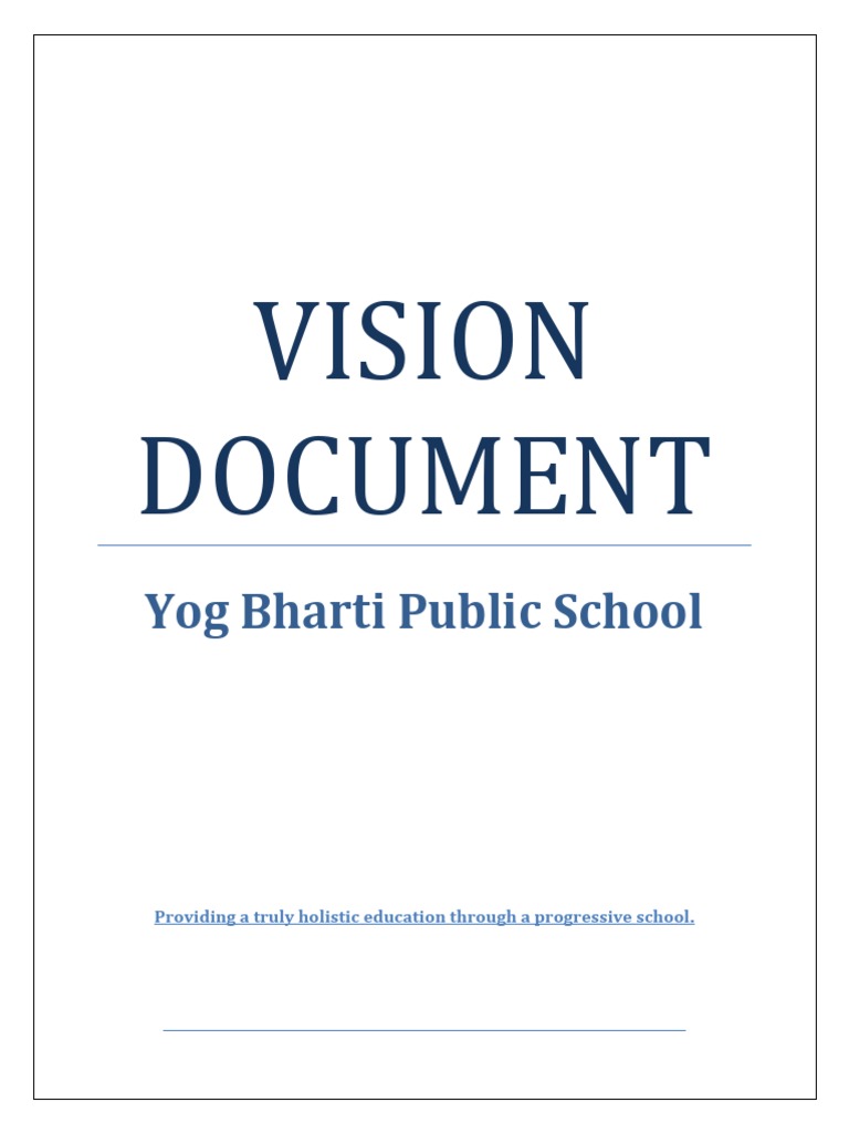 Holistic Education Vision for Yog Bharti | PDF