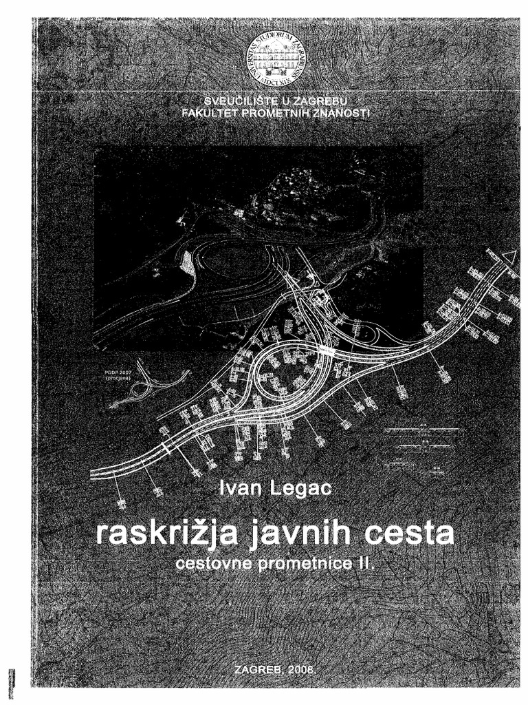 Cestovne Prometnice II Raskrizja Javnih Cesta 2008 Legac | PDF