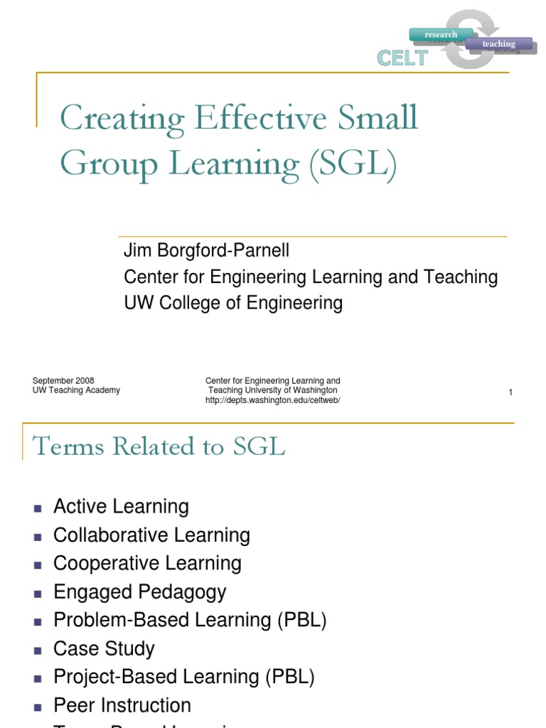 Creating Effective Small Group Learning 09final | PDF | Educational ...