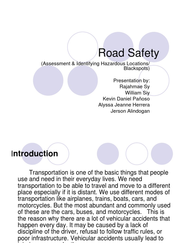 Road Safety | PDF | Traffic Collision | Road Traffic Safety