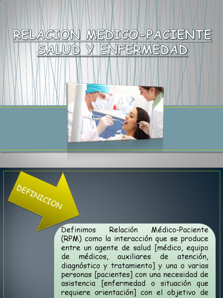 Relacion Medico Paciente Exposicion Grupo 4 | PDF | Diagnostico medico ...