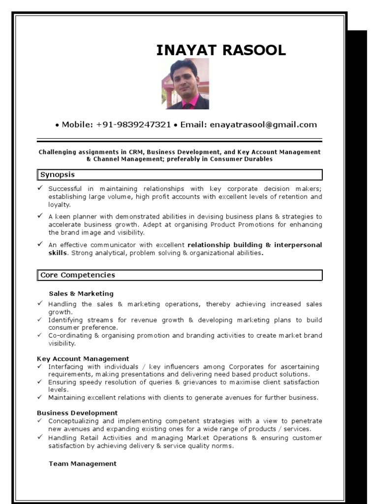 Inayat Rasool Resume | PDF | Marketing | Brand