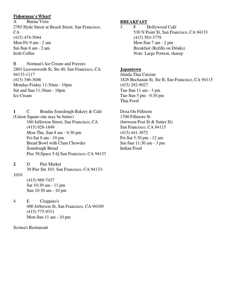 SF Food | PDF