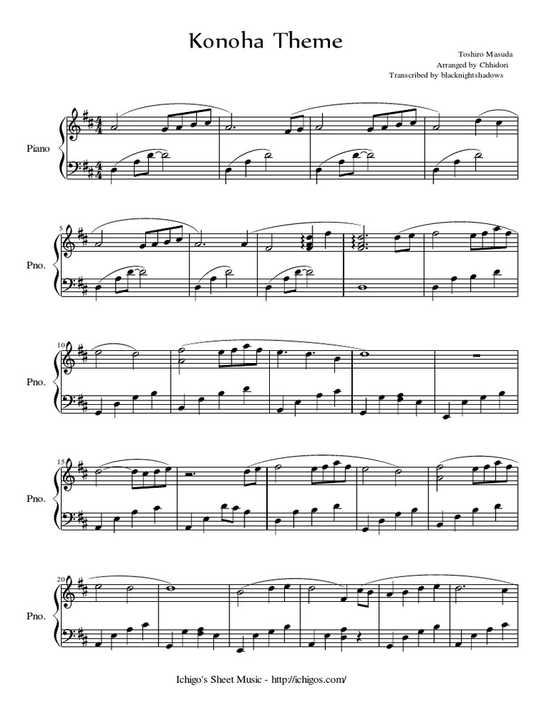 Naruto Shippuden - Konoha Theme | PDF