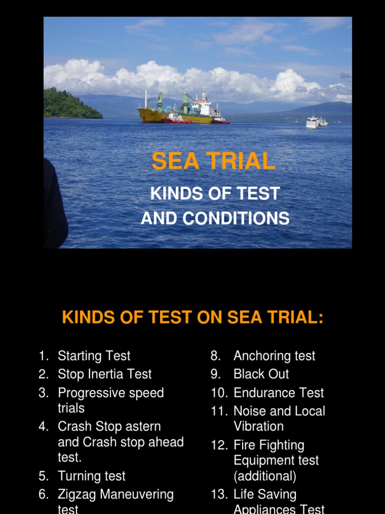 Sea Trial Test Rev1 Pdf Decibel Anchor