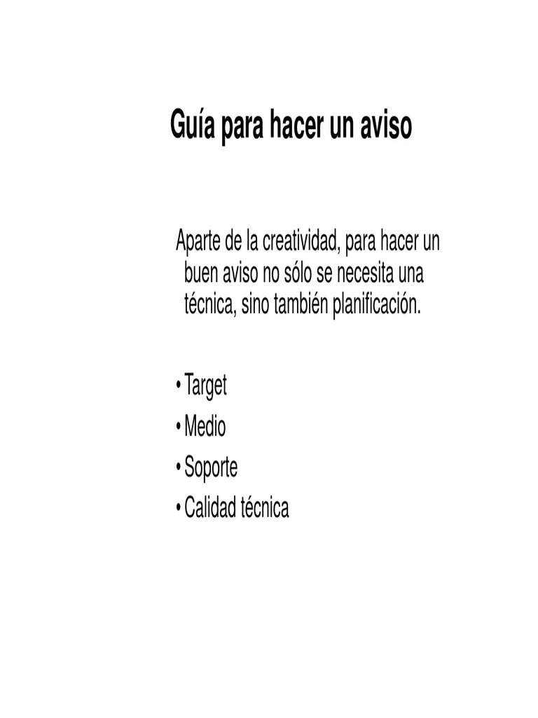 Guía para Hacer Un Aviso | PDF | Tipografía | Marca