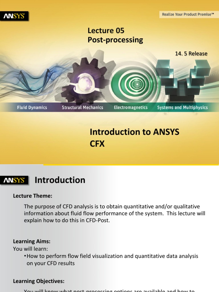 CFX-Intro 14.5 L05 PostProcessing | PDF | Rendering (Computer Graphics) | Velocity