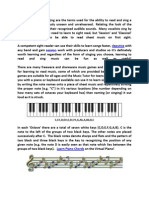 Piano Sight Reading Exercises For Beginners | PDF