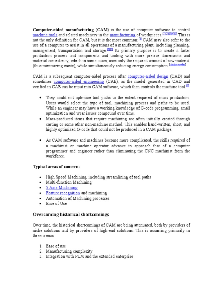 Understanding Computer-Aided Manufacturing | PDF | Systems Engineering ...