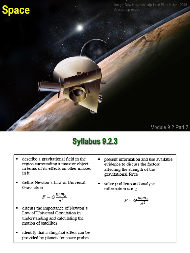 Newton's Universal Law of Gravitation | PDF | Gravity Assist ...