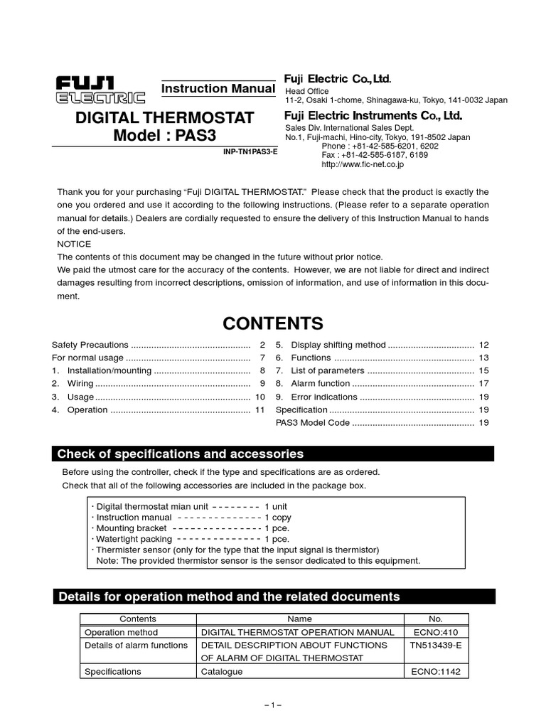 PAS3 Instruction Manual | PDF | Parameter (Computer Programming) | Relay