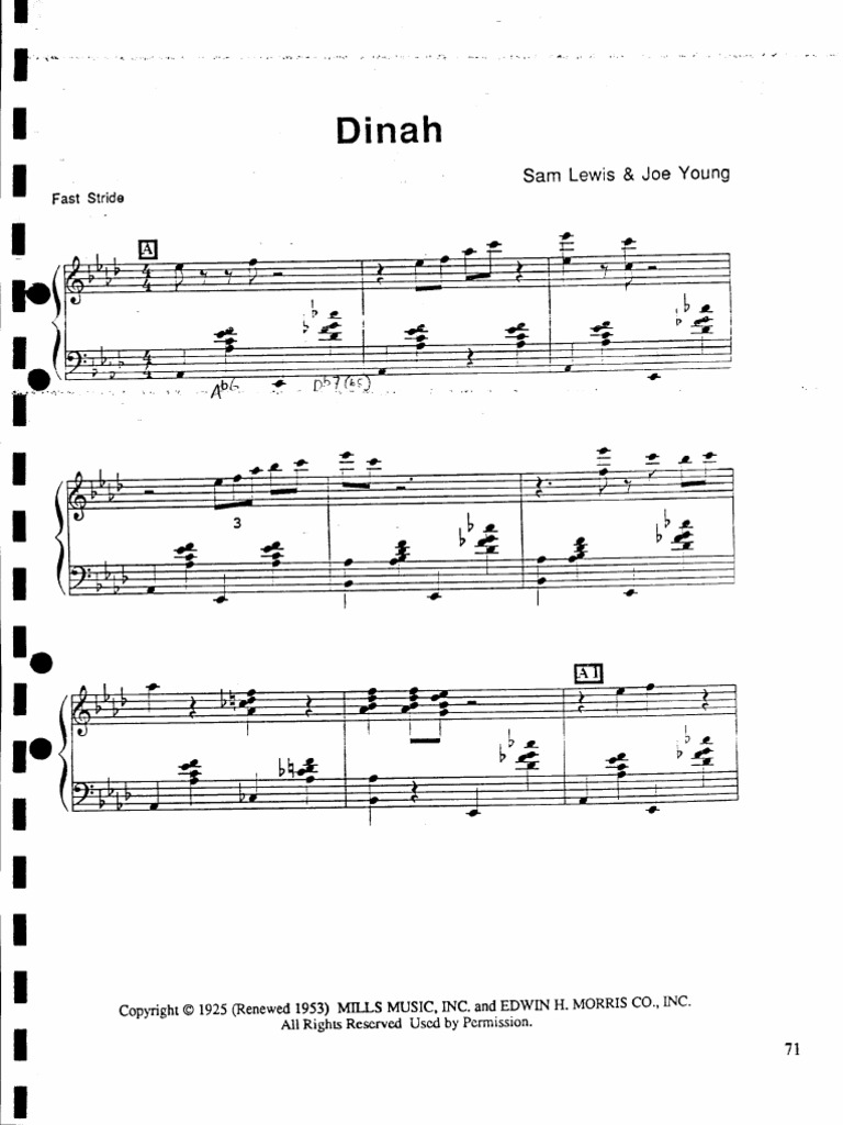 Dinah (Solo Monk) | PDF