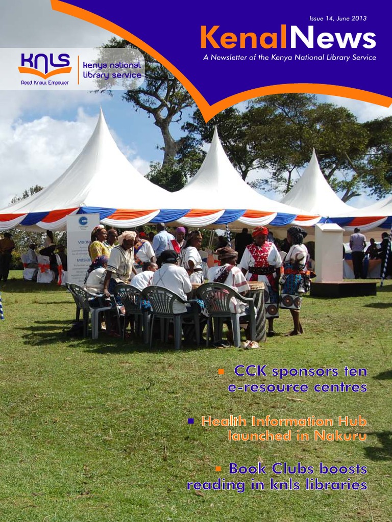 Kenal Issue 14 Newsletter - Kenya National Library Service Knls | PDF ...