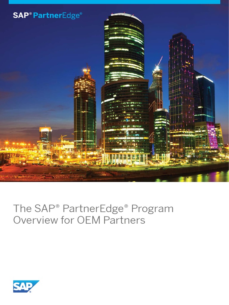 The SAP PartnerEdge Program Overview For OEM Partners | PDF | Sap Se ...